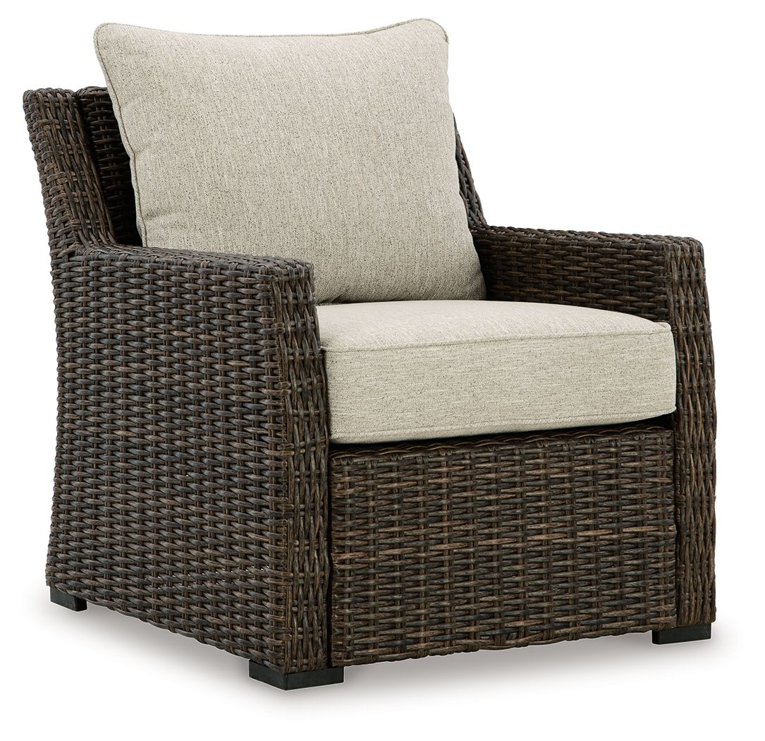 Brook Ranch - Lounge Chair With Cushion - Brown — Nix Home Center